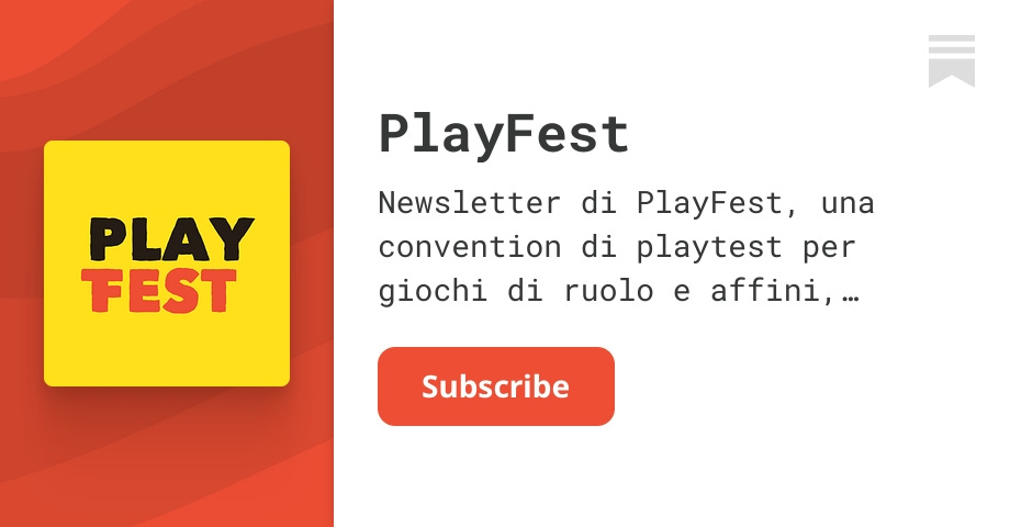 PlayFest | Daniele Di Rubbo | Substack