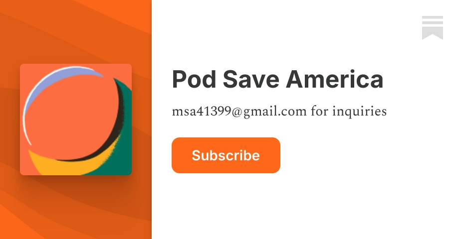 Coming soon - by MSA - Pod Save America