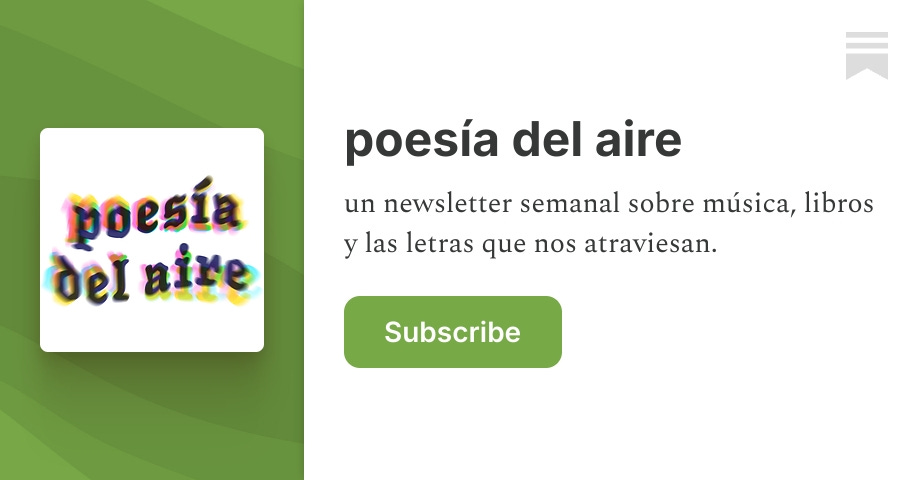 poesía del aire | Eli Dhios | Substack