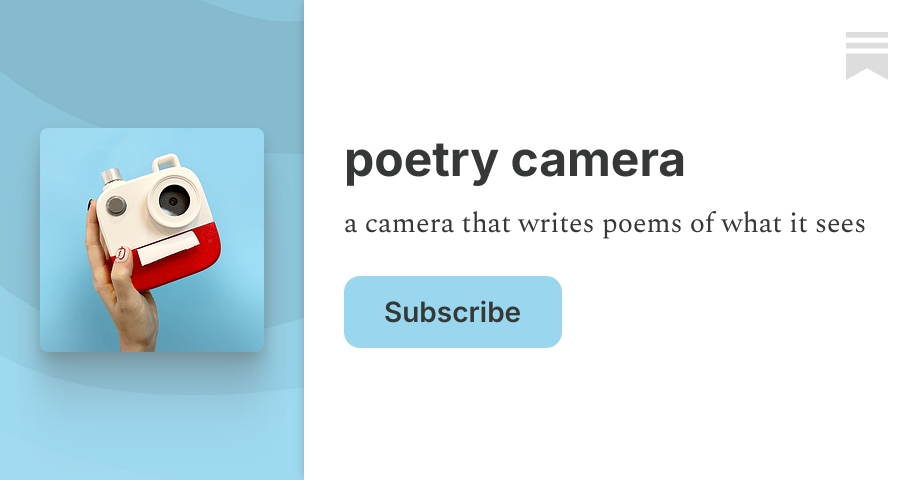 poetry camera | kelin | Substack