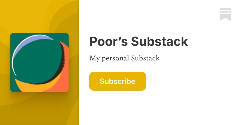Poor’s Substack | Poor Derrick's Almanac | Substack