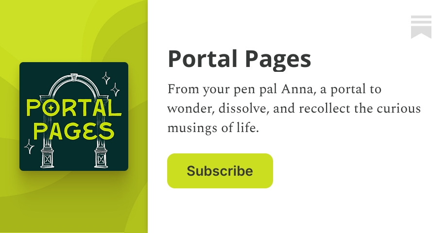 Portal Pages | Anna Casperson | Substack