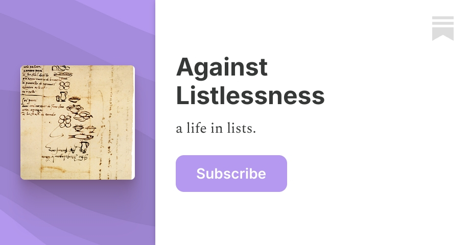 Against Listlessness | Laurel Butler | Substack