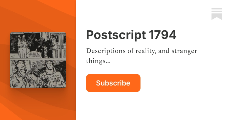 Postscript 1794 | Jonathan Cioran | Substack