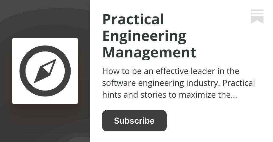 Practical Engineering Management | Mirek Stanek | Substack