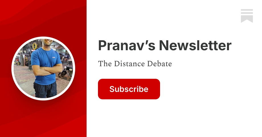 Pranav’s Newsletter | Pranav Ramakanthan | Substack
