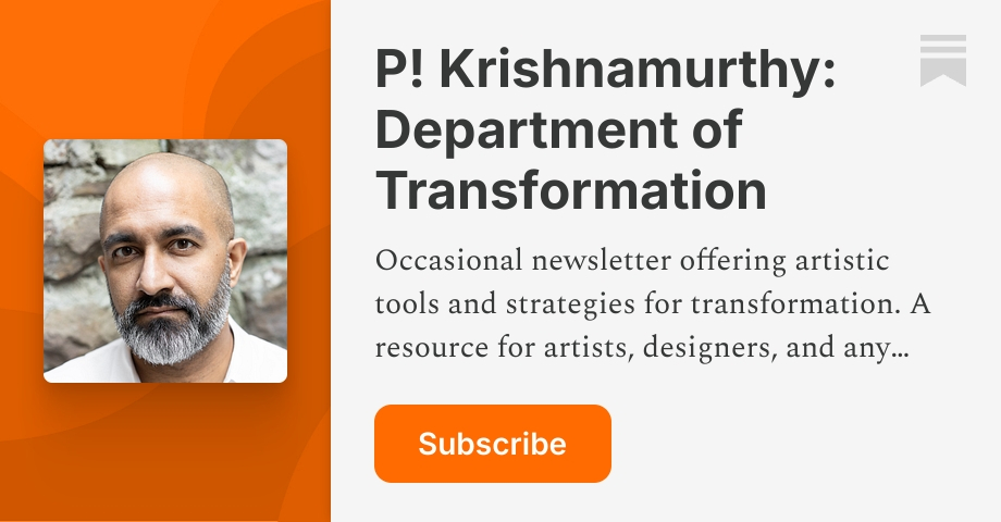 Prem Krishnamurthy: Department of Transformation | Substack