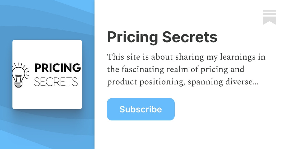 Pricing Secrets | Miguel | Substack