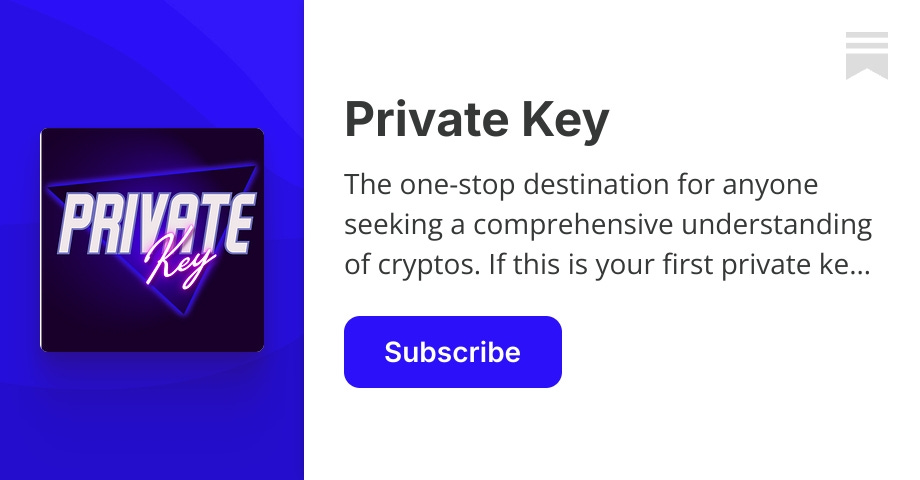 Private Key | 0xBonanza | Substack