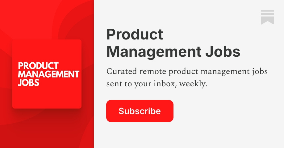 Product Management Jobs | Substack