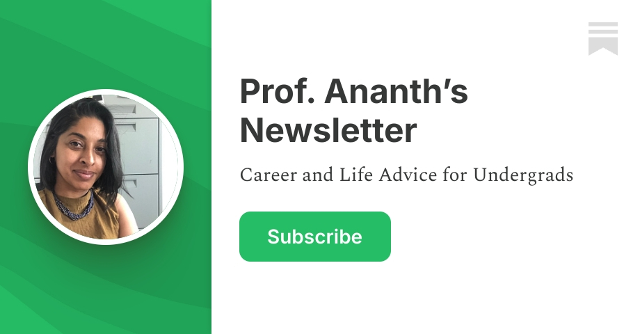 Prof. Ananth’s Newsletter | Prof. Akhila L. Ananth | Substack