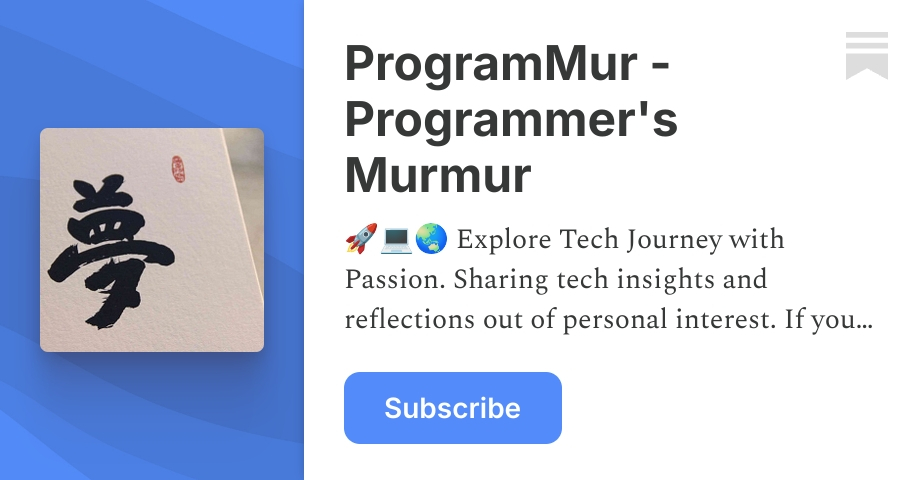 ProgramMur - Programmer's Murmur | Substack