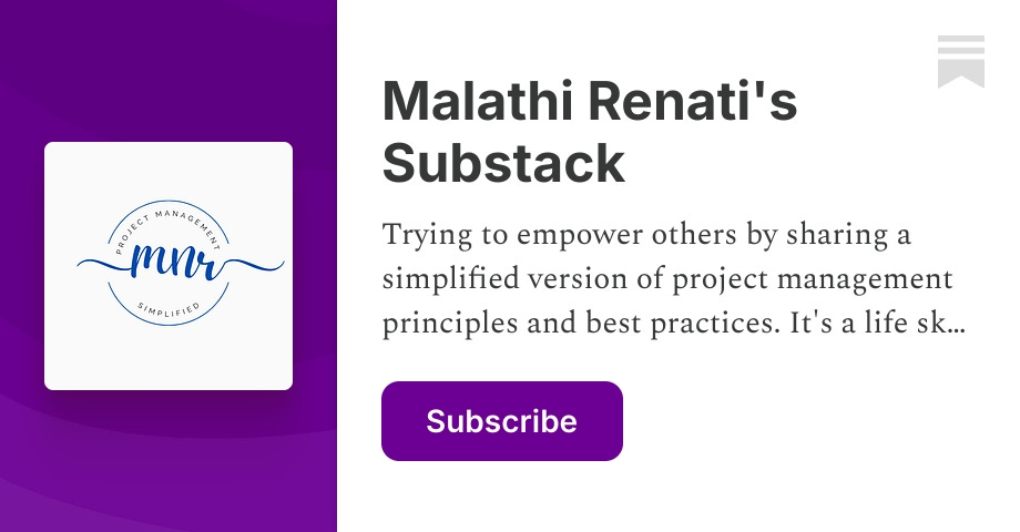 About - Malathi Renati's Substack