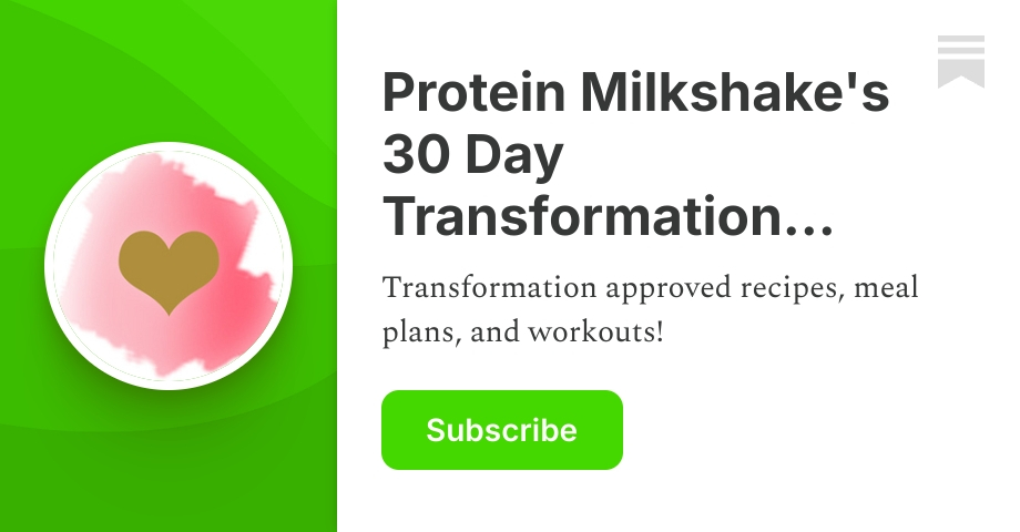 Transformation Meal Plan - Oct 21