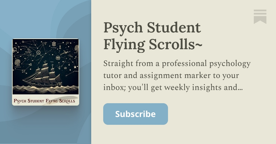 Psych Student Flying Scrolls~ | Charmayne I. Paul | Substack