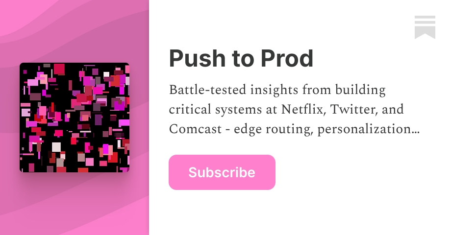 Push to Prod | Matthew Hawthorne | Substack