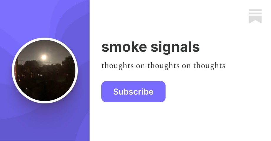 smoke signals | pyres | Substack