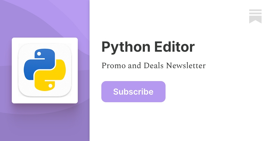 Python Editor | Substack