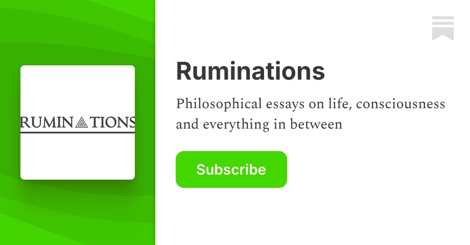 Ruminations | Ravishu | Substack