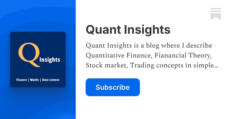 Quant Insights | Tomasz Marusiak | Substack Quant Insights | Tomasz Marusiak | Substack