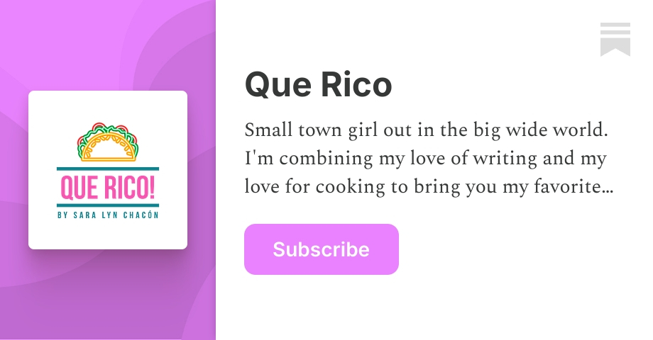 Que Rico | Sara Lyn Chacon | Substack