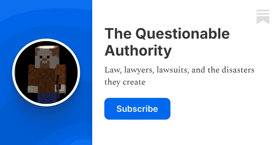 The Questionable Authority | Mike Dunford | Substack