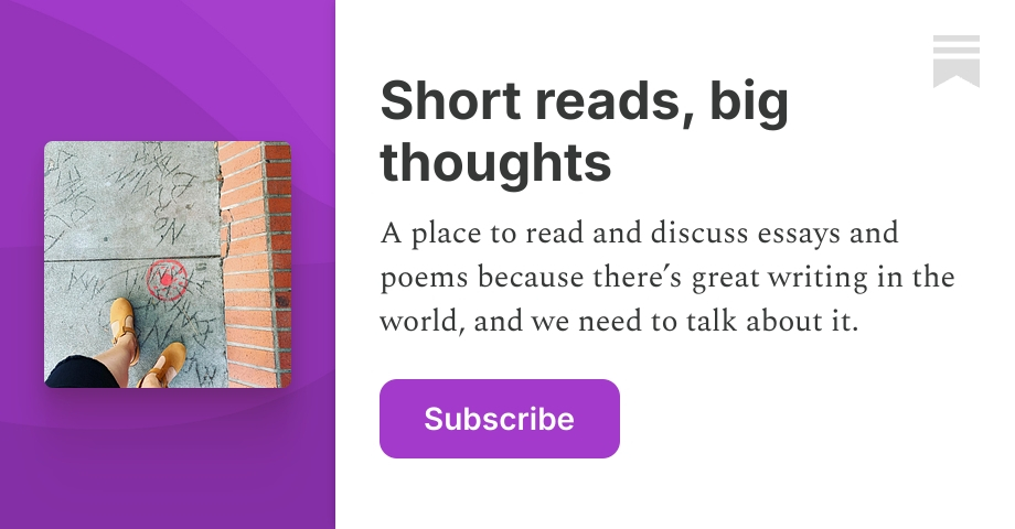 Short reads, big thoughts | Gabrielle Mitchell Hedlund | Substack