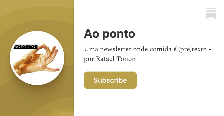 O restaurante está morto - by Rafael Tonon - Ao ponto