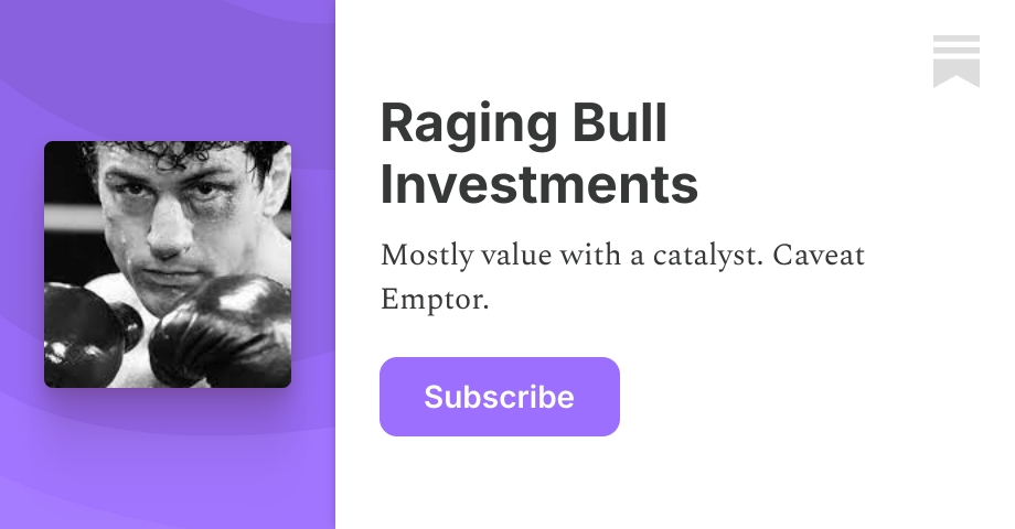 Raging Bull Investments | Jake LaMotta | Substack
