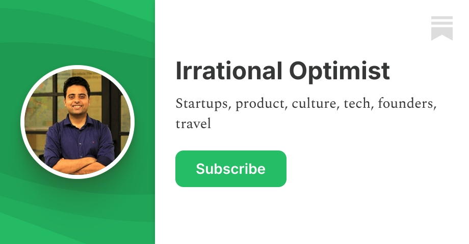 Irrational Optimist | Rahul Singh | Substack