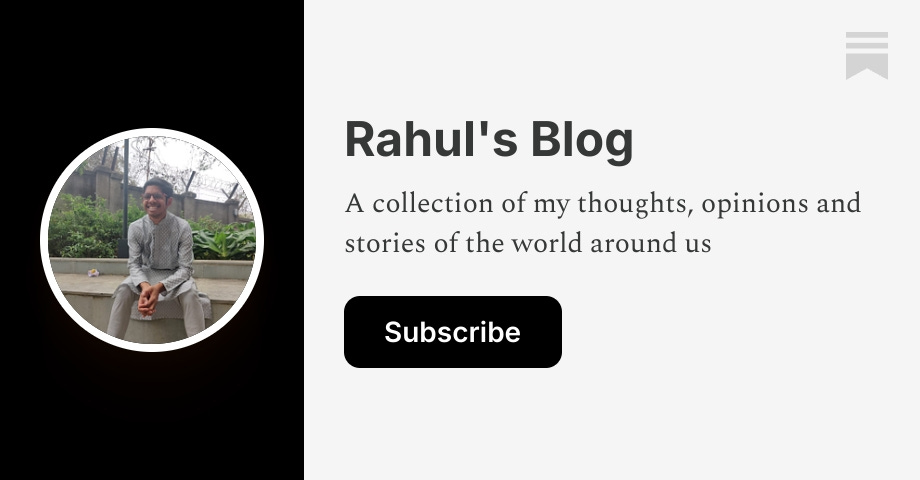 Rahul's Blog | Rahul Srivastava | Substack
