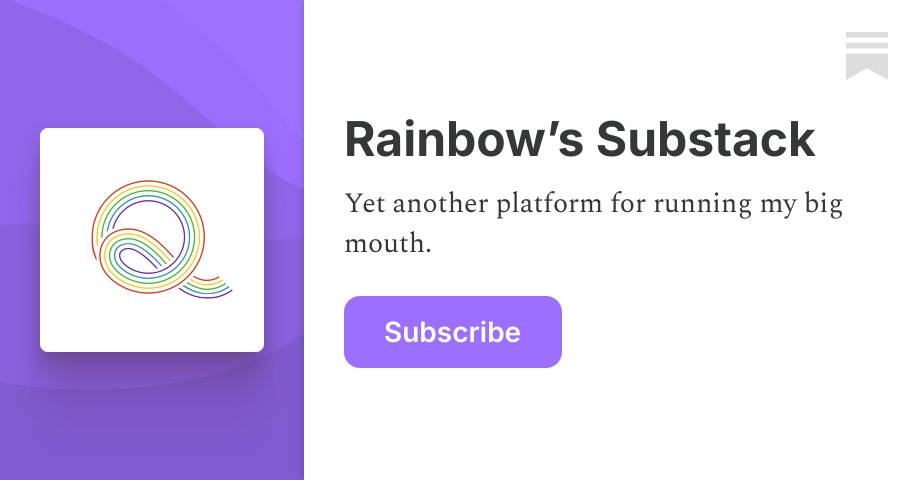 Rainbow’s Substack | Rainbow Fairy | Substack