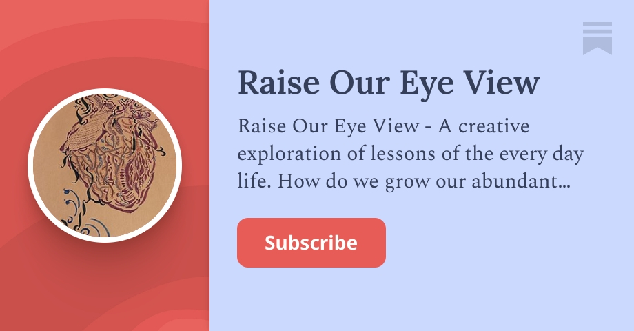 The Thing We Are Avoiding - by Raise Our Eye View by Raye