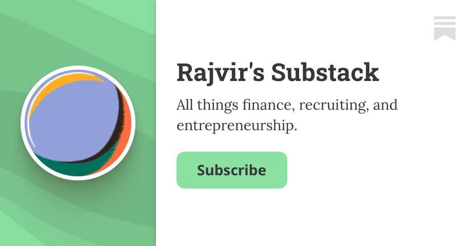 Rajvir's Substack | Rajvir Kohli | Substack