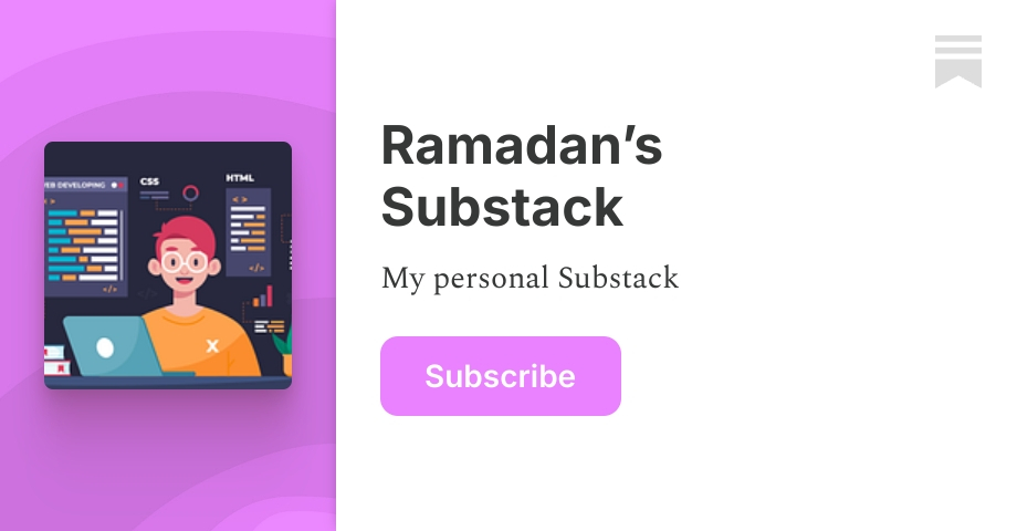 Ramadan’s Substack | Ramadan Lotfy | Substack