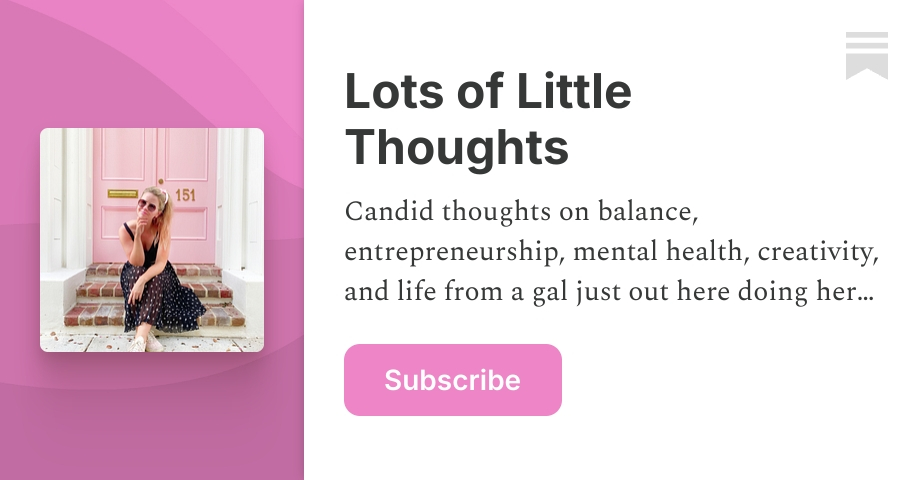 Lots of Little Thoughts | Randi Kay Reitz | Substack