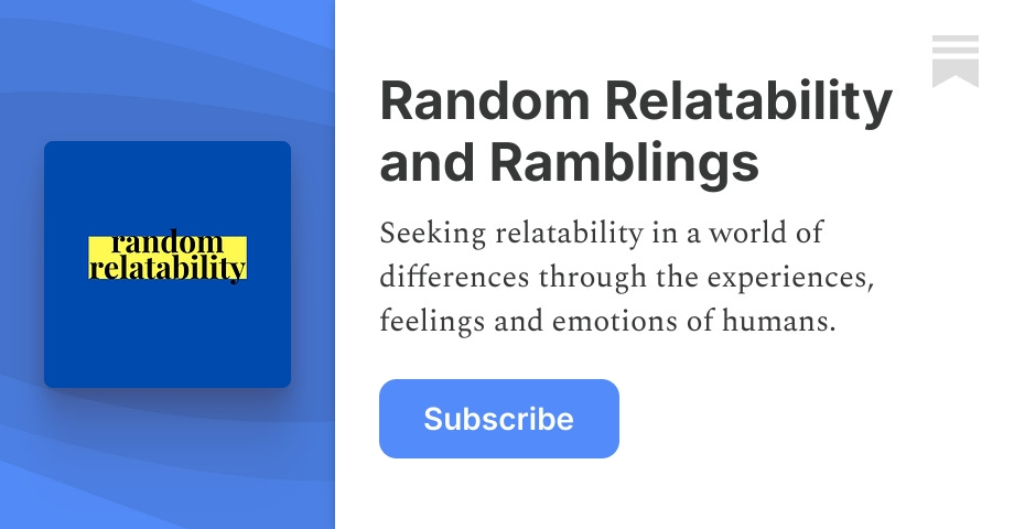 Random Relatability and Ramblings | Prateek Shetty | Substack