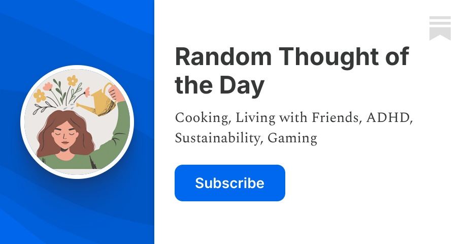 Random Thought of the Day | RagginDragon | Substack