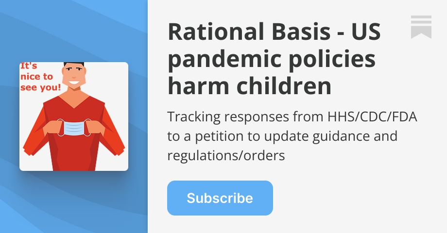 HHS/FDA/CDC reviewing formal request to update childhood masking and ...