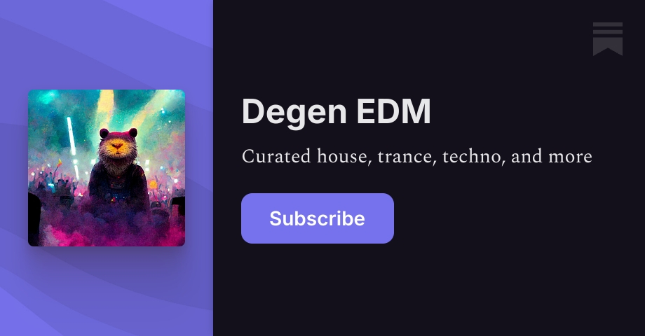 Degen EDM | BowTiedGopher | Substack