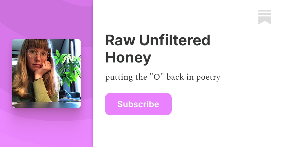 Raw Unfiltered Honey | Substack