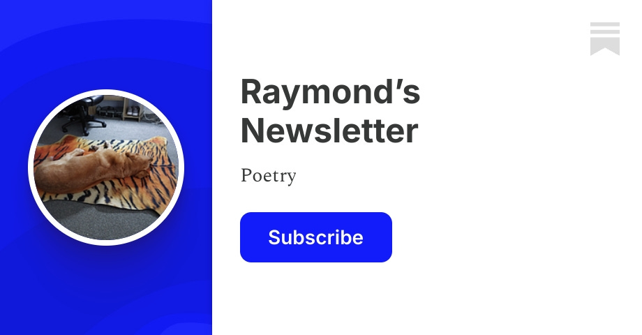 Raymond’s Newsletter | Raymond piper | Substack