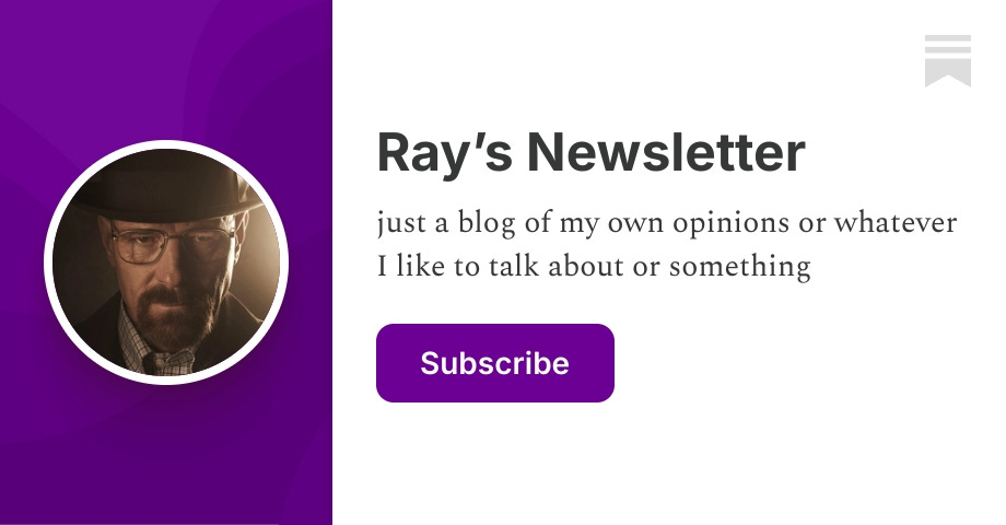 Ray’s Newsletter | Ray Vega | Substack