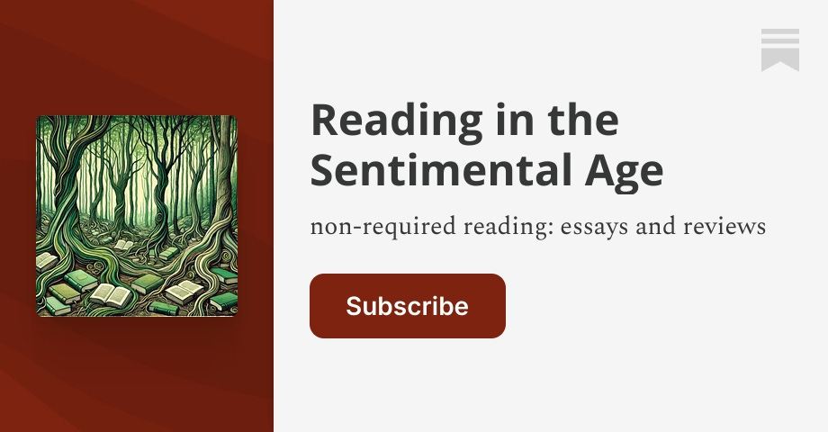 Reading in the Sentimental Age | Milena Billik | Substack