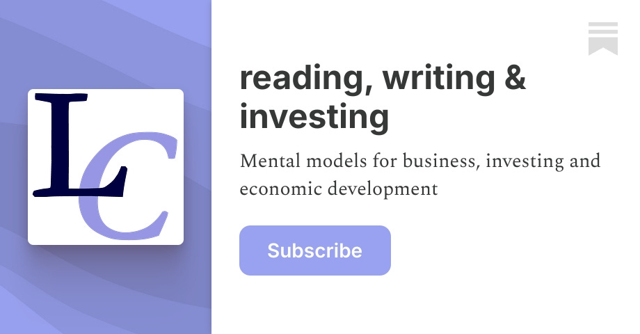 reading, writing & investing | Glenn Luk | Substack