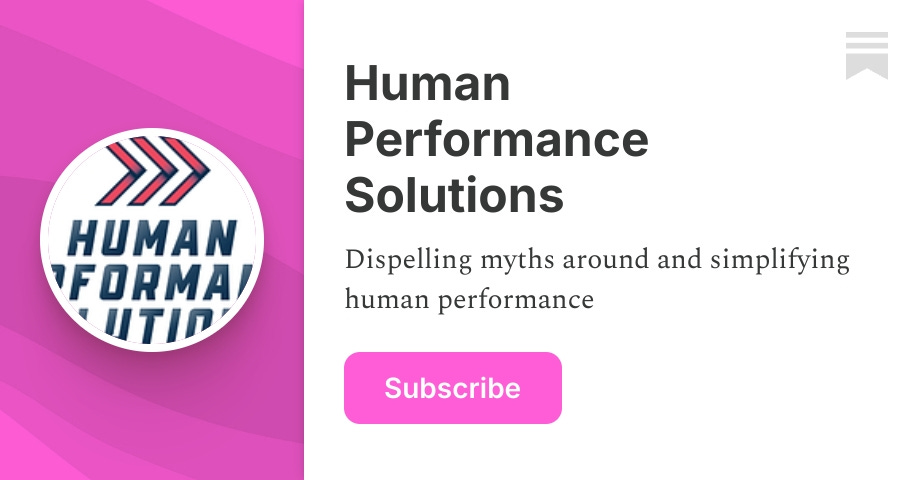 Human Performance Solutions | Tim Kettenring | Substack