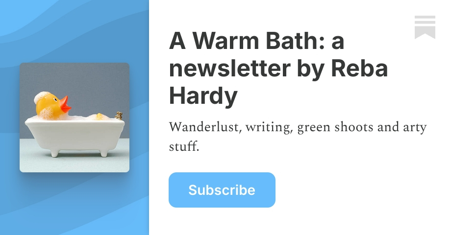 A Warm Bath: a newsletter by Reba Hardy | Substack