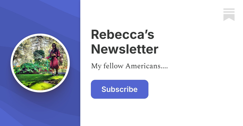 Rebecca’s Newsletter | Rebecca Duffy | Substack