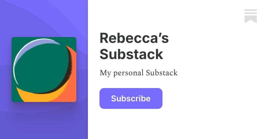 Rebecca’s Substack | Rebecca Hsieh | Substack