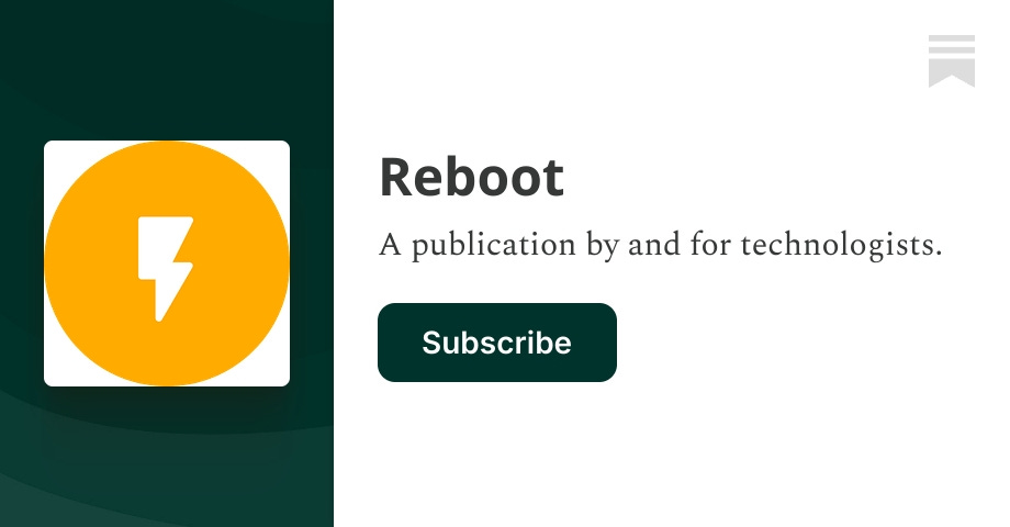 Reboot | Substack